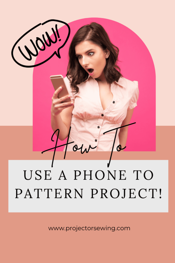 How to Use a Phone for Pattern Projecting - Projector Sewing