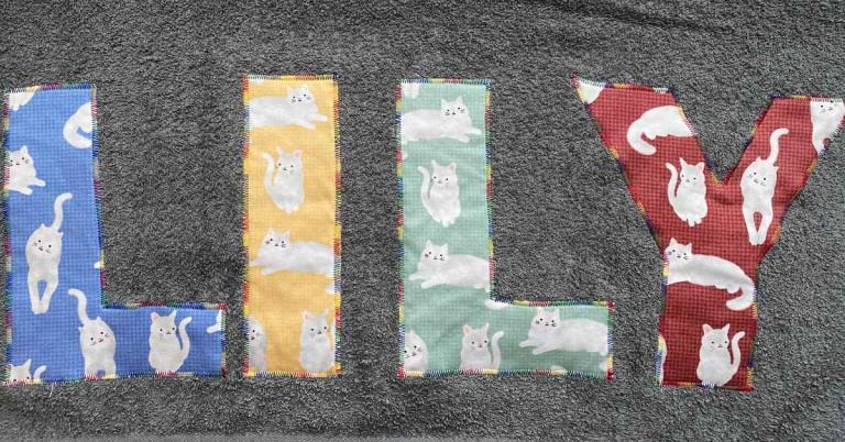 Make Easy Letter Applique! - Projector Sewing