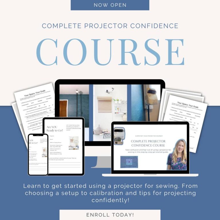 Simple Pattern Projector Tool Calibrates And Projects Sewing Patterns